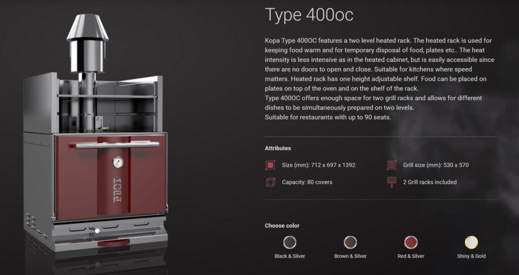 Charcoal oven Kopa |เตาย่าง-อบ ใช้ถ่าน 100% | Made in Germany